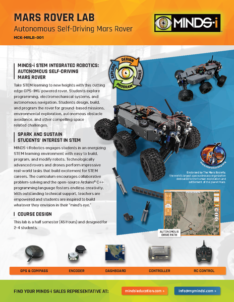 Autonomous Self-Driving Mars Rover (45 Hour) – MINDS-i Education